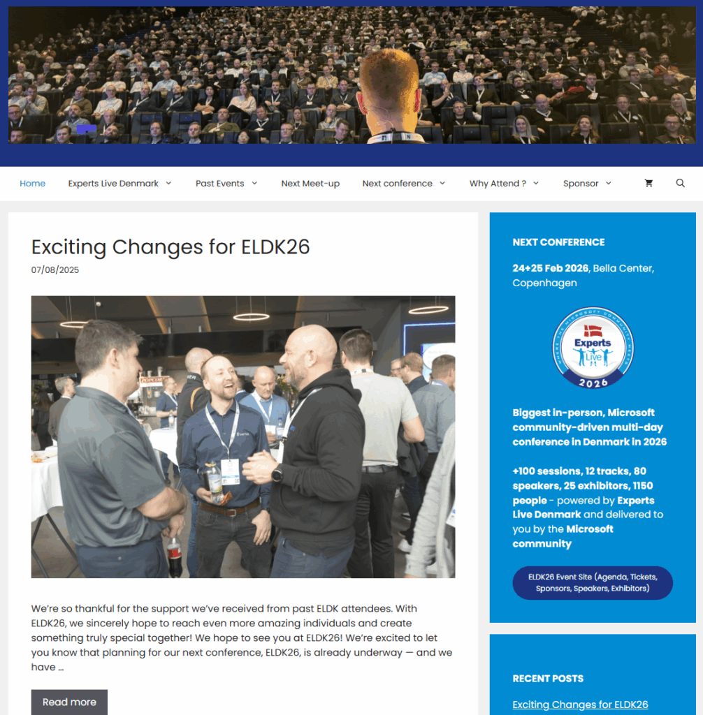 Sponsor - Experts Live Denmark